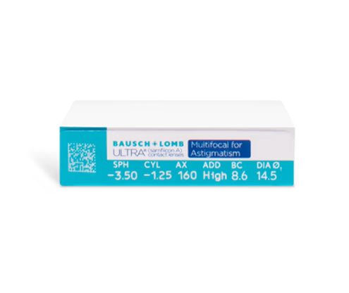 Contact Lenses Bausch + Lomb ULTRA Multifocal for Astigmatism 6pk ...