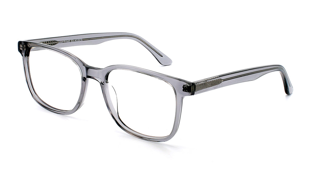Plastic Reader Eyeglasses WD1153-Grey Crystal | Anytime Glasses