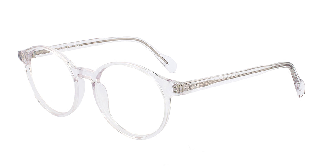 Plastic Reader Eyeglasses WD1192-Crystal | Anytime Glasses